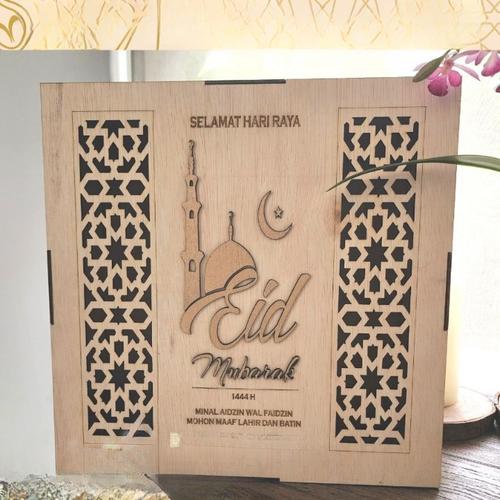Jual Box Hampers Lebaran Kotak Kayu leaser Packaging Parsel Idul Fitri ...