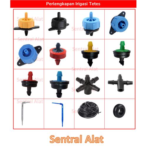 Jual Irigasi Tetes Dripper Emitter PCJ PCD stick selang PE Konektor ...