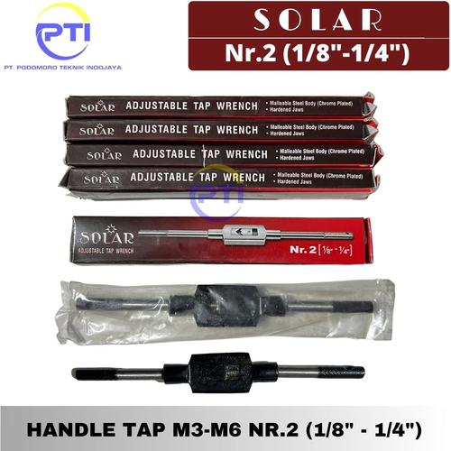 Jual SOLAR Handle Tap Nomor 2 M3 - M6 Nr.2 ( 1/8" - 1/4" ) Adjustable ...