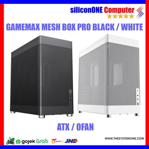 Jual GameMax Mesh Box Pro Black / White - 0FAN ATX - Putih - Kota ...