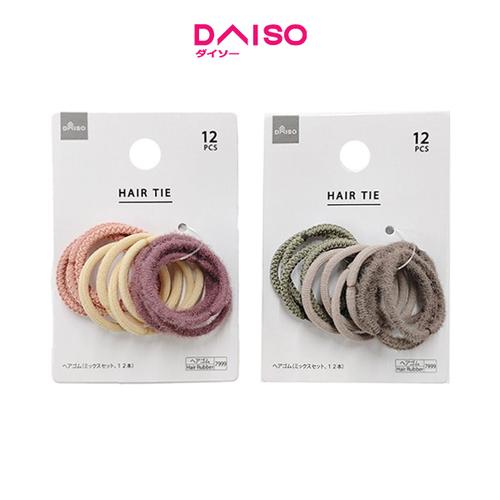 Jual Daiso Hair Rubber - Mix Set - 12pcs - - Natural tone - Kab ...