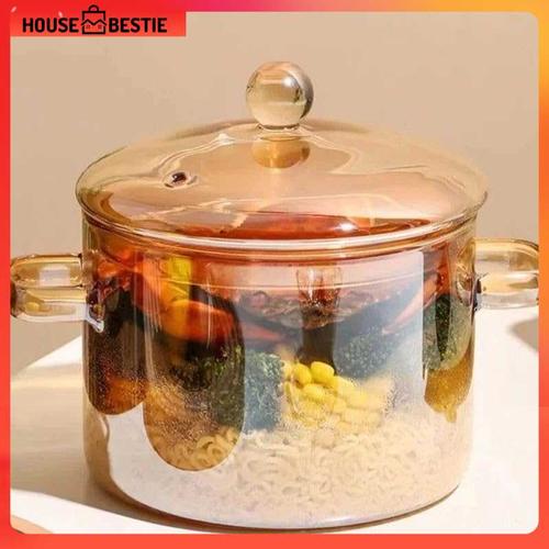 Jual Panci Kaca Transparan Glass Pot Tahan Panas 1.9liter / Panci Masak ...