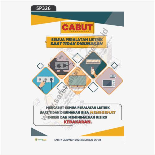 Jual POSTER K3 SAFETY A2 - Keselamatan Listrik - SP328, POSTER+PIGURA ...