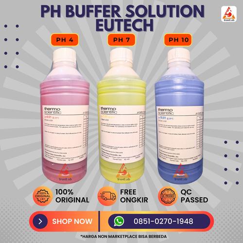 Jual PH Buffer Solution PH 4 PH 7 PH 10 Eutech 1 Liter - PH 7 Kuning ...