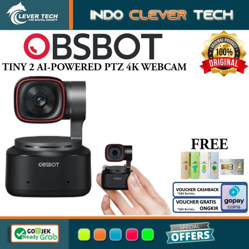 Jual Obsbot Tiny 2 AI-Powered PTZ 4K Webcam Portable owb-2204 4K Web ...