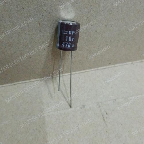 Jual 6768 kapasitor elco 470uf 470 uf 16v 16volt 16 volt nippon ...