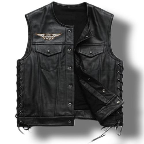 Jual Rompi Kulit Casual - Rompi Motor Pelindung Dada - Rompi Kulit Asli ...