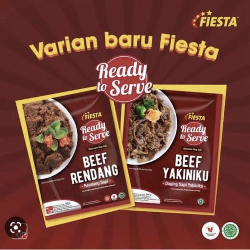 Jual Fiesta Ready To Serve Beef Rendang / Beef Yakiniku /Chicken ...