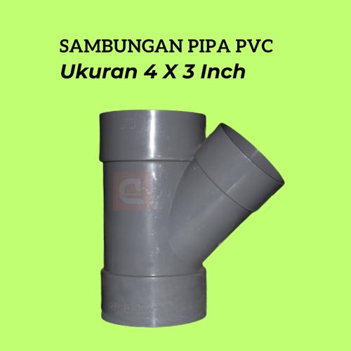 Jual Pipa T Cabang y Ukuran 4 X 3 Instalasi Saluran Pembuangan ...