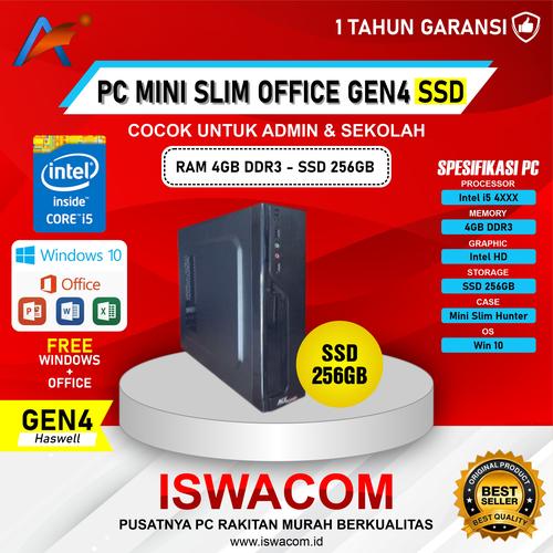 Jual PC Rakitan Mini - Core i5-GEN 4 / Ram 4Gb / SSD 256Gb Case Slim ...