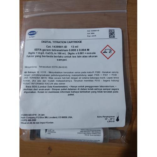 Jual EDTA Digital Titrator Cartridge, 0.800 M HACH Cat. 14399-01 - Kota ...
