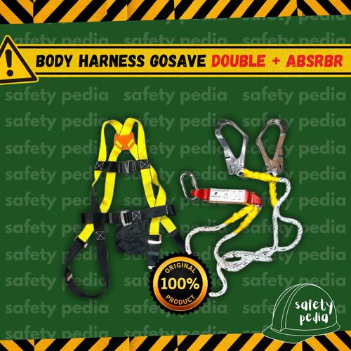 Jual Original Gosave Body Harness Double Hook Pro Absorber - Jakarta Barat - safety pedia ...
