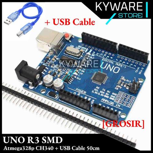 Jual ARDUINO UNO R3 SMD ATMEGA328P CH340 CH340G BOARD - UNO SMD ONLY ...