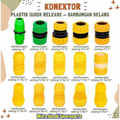 Jual Konektor Plastik Quick Release - Sambungan Selang Series - Selang ...