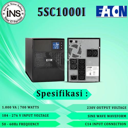 Jual UPS EATON 5SC-1000I 5SC1000I 1000VA 700WATTS 230V - Jakarta Pusat - Intech Nusa Solusi ...