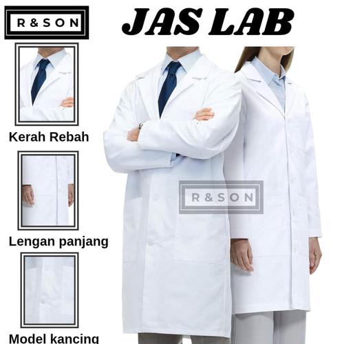 Jual JAS LAB/JAS LABORATORIUM/JAS LAB LENGAN PANJANG/BAJU LABORATORIUM ...