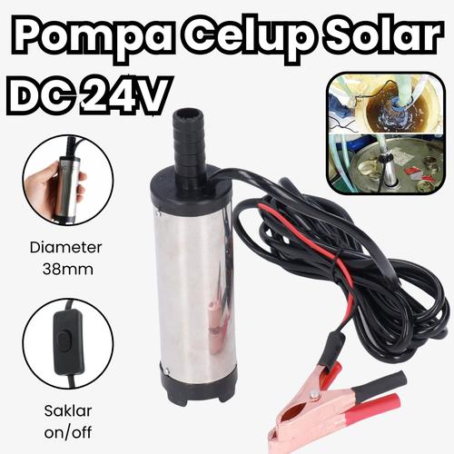 Jual Pompa celup mini mesin pompa solar DC 24V pompa air solar pump ...