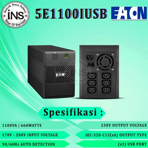 Jual UPS EATON 5E1100iUSB 5E-1100i-USB 1100VA 660WATTS 230V - Jakarta Pusat - Intech Nusa Solusi ...