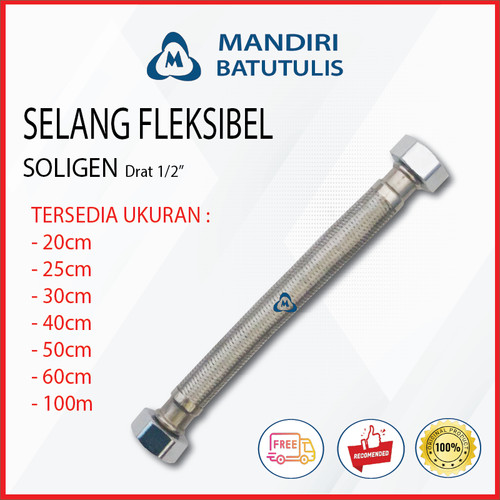 Jual Selang Flexible 60cm- Selang Wastafel - Fleksibel Hose - Slang ...