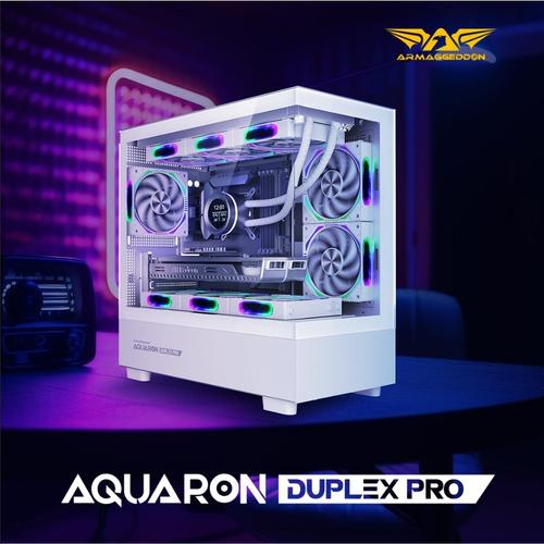 Promo Armaggeddon Aquaron Duplex Pro Tempered Glass m-ATX Gaming Case ...