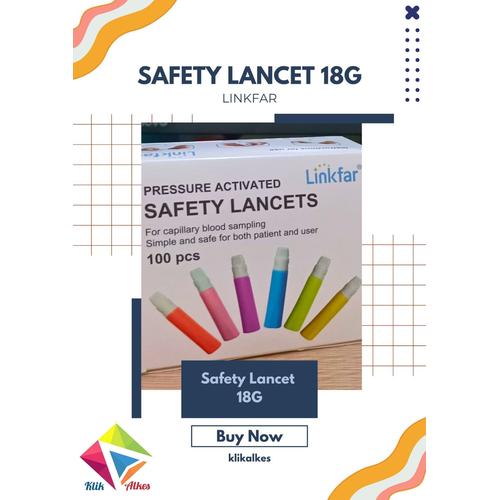 Jual SAFETY LANCET BLADE 18G LINKFAR 100 PCS - Kota Tangerang ...