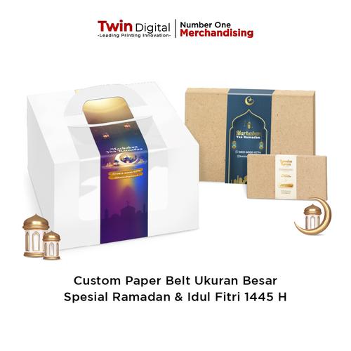Jual Paper Belt Ramadhan Label Box Makanan Custom Ukuran - Paper Belt ...