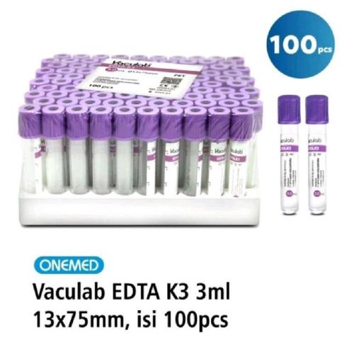 Jual Tabung EDTA K3 3ml OneMed Eceran - Jakarta Utara - Gift of Blessing | Tokopedia