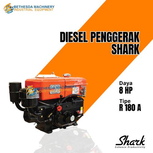 Jual Mesin Penggerak Diesel 8 PK Shark R180A Hopper Engkol - Diesel 8 ...
