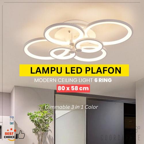 Jual LAMPU PLAFON RING BULAT DIMMABLE CEILING MINIMALIS LED ELEGANT 3 ...