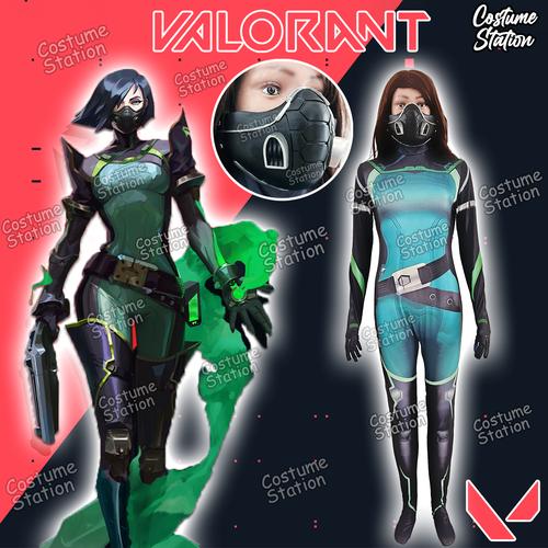Jual Kostum Valorant Viper / Costume Game Mainan dewasa wanita - S ...