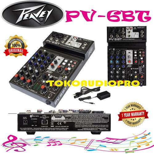 Jual Peavey PV6Bt 6 Channel Compact Mixer with Bluetooth - Jakarta ...