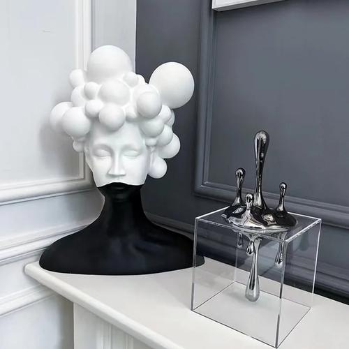 Jual Dekorasi Hiasan Meja Kamar / The Lady Monochrome Figure EB Home ...