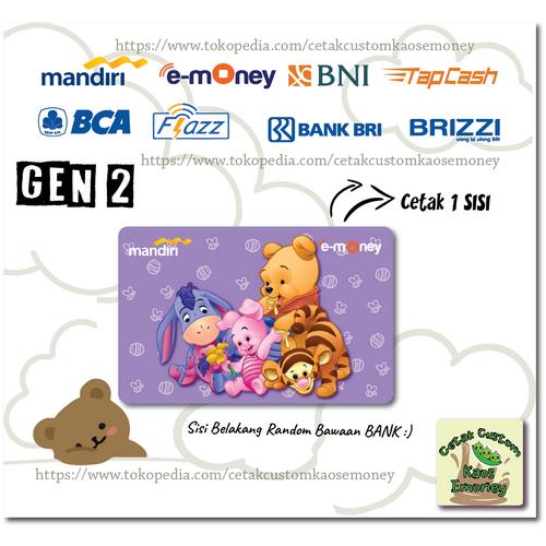 Jual KARTU EMONEY GAMBAR KARTUN POOH & FRIENDS MANDIRI BRI BNI BCA - 1 ...