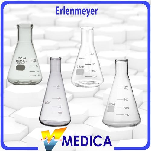 Jual Tabung Ukur Erlenmeyer Pyrex / Tabung Erlenmeyer - 250ml - Jakarta ...