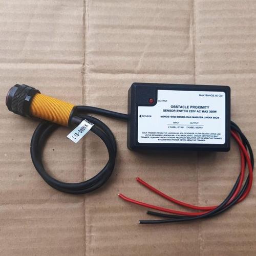 Jual Saklar Sensor Deteksi Orang Benda Jarak 80cm 220V AC Proximity ...