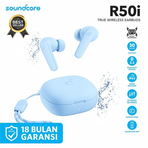 Jual Anker SoundCore R50i TWS True Wireless Earbuds Earphone BASS UP ...