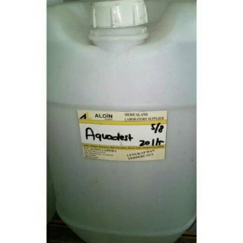 Jual Aquadest 1L Air Suling Akuades Destilled Water Laboratorium ...