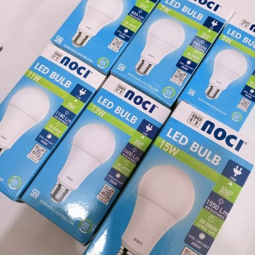 Jual lampu led bulp noci 3w 5w 7w 9w 11w 13w 15w 18w 24w cahaya putih ...