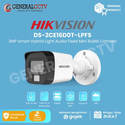 Jual Camera CCTV Outdoor HIKVISION 2MP Audio CAMERA DS-2CE16D0T-LPFS ...