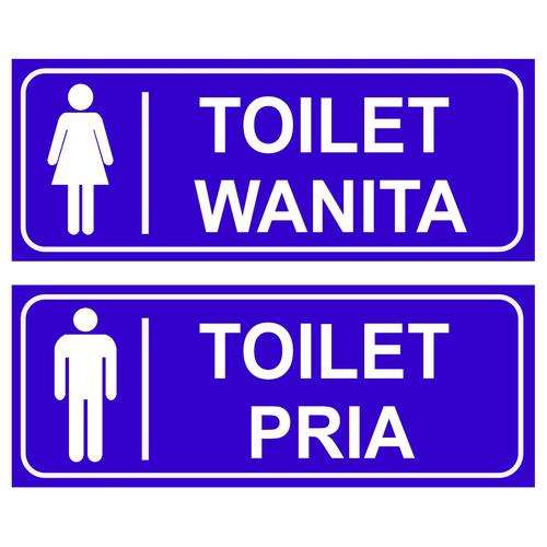 Jual Stiker Vinyl Rabu Toilet / Rambu Toilet Pria Wanita / Petunjuk ...
