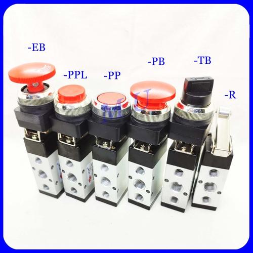 Jual Pneumatic Mechanical Valve MSV86522 5/2 Way; Push Button, Roller dll - PB-Push Button ...