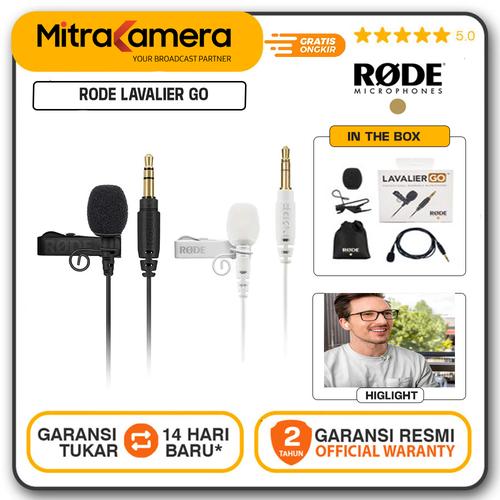 Jual RODE Lavalier GO Professional Lavalier Microphone Resmi - Putih ...