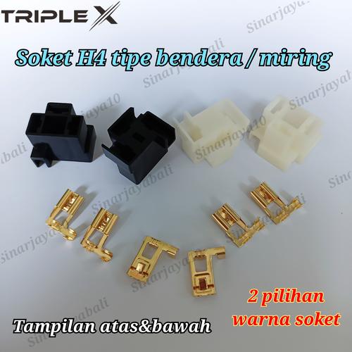 Jual soket lampu h4 rumah lampu utama socket konektor lampu depan mobil ...