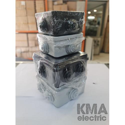 Jual junction box / duradus MG 100x100 6 lubang warna hitam dan putih ...