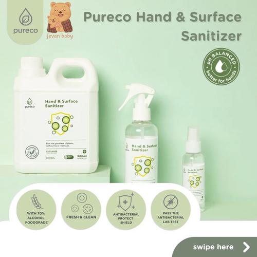 Promo Pureco Hand & Surface Sanitizer 250ml 900ml - Spray Sanitasi ...