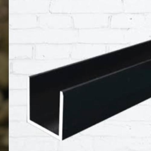 Jual U ALUMUNIUM PROFIL TEMBOK TALI AIR 2 CM WARNA HITAM - Kota Bekasi ...
