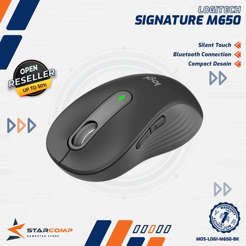 Jual Logitech Signature M650 Mouse Wireless Bluetooth Silent - Hitam - Kab. Sleman - StarComp ...