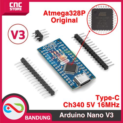Jual ARDUINO NANO V3 ATMEGA328P CH340G 5V BOARD TYPE-C - Kota Bandung ...