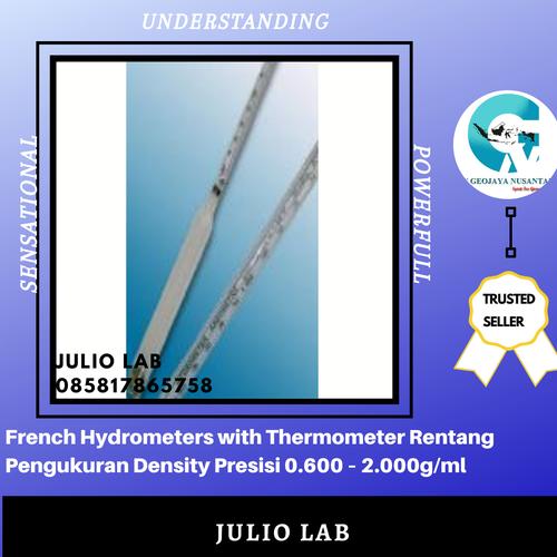 Jual French Hydrometers with Thermometer Ukur Kepadatan dengan Presisi - 0.600–0.700g - Kab ...