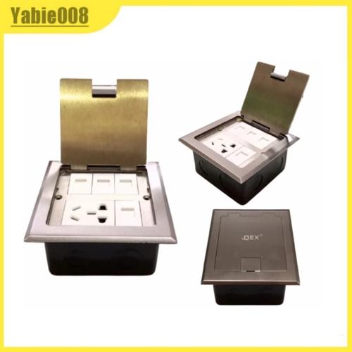 Jual STOP KONTAK LANTAI/MEJA- FLOOR SOCKET LANTAI/MEJA LAN,TELP,LISTRIK ...